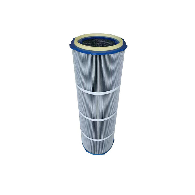 Fiberglass 1UM Industrial Dust Collector Cartridge Filters 95% Efficiency